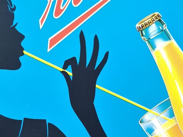 Papier und Karton - RIHA (Richard Hartinger) Orangen-Limonade, 1950er ...