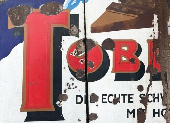 - Toblerone: Seltenes Emailschild im XXL-Format - Sammler.Net