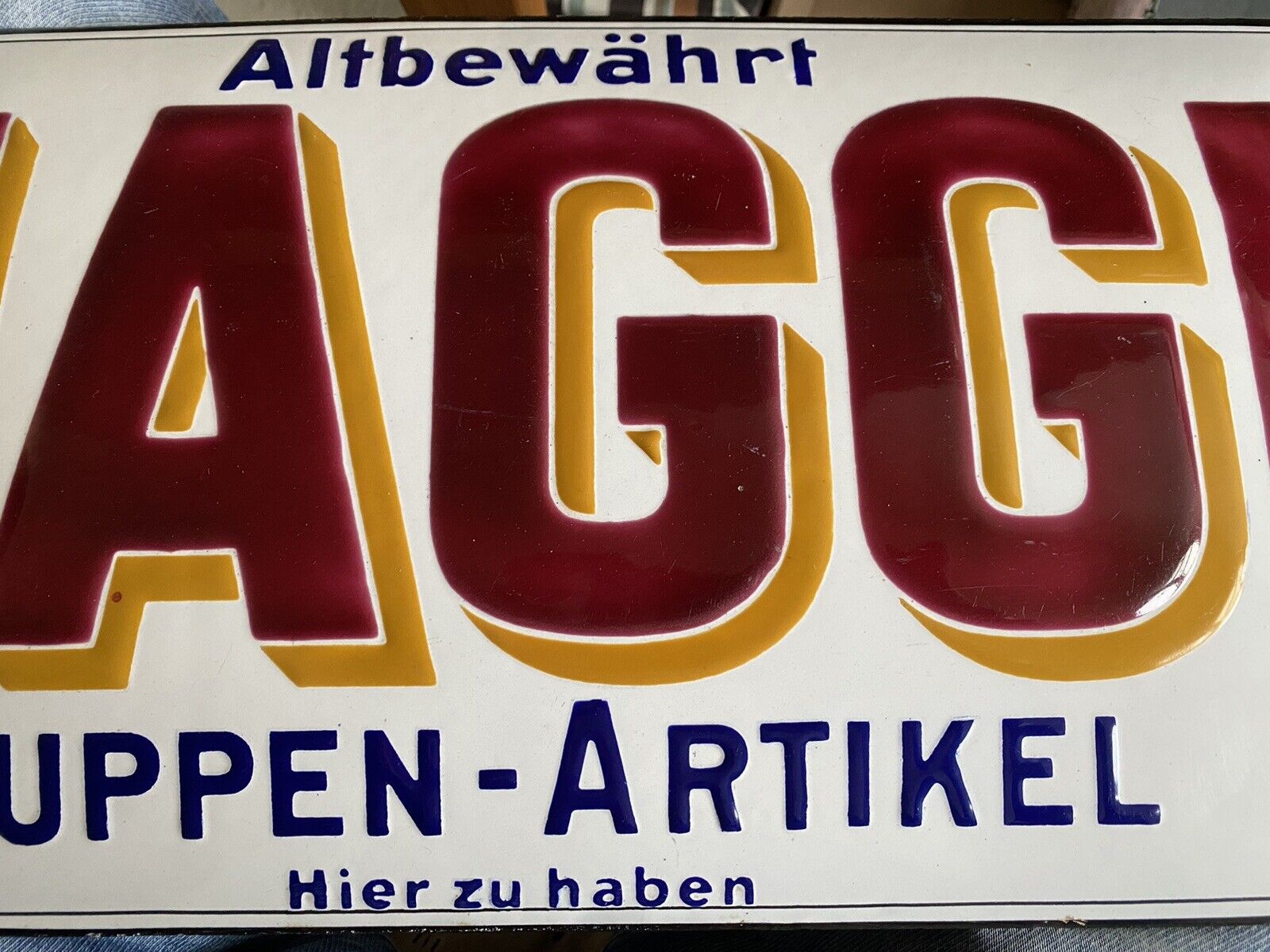 MAGGI-Klassiker im guten Zustand 1 - Emailschilder - Sammler.Net