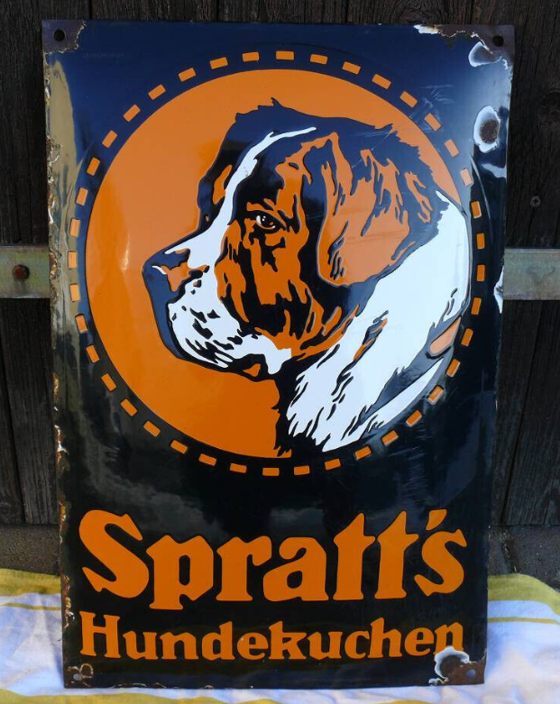 Emailschilder - Spratt's Hundekuchen: Schöne Oberfläche - Sammler.Net