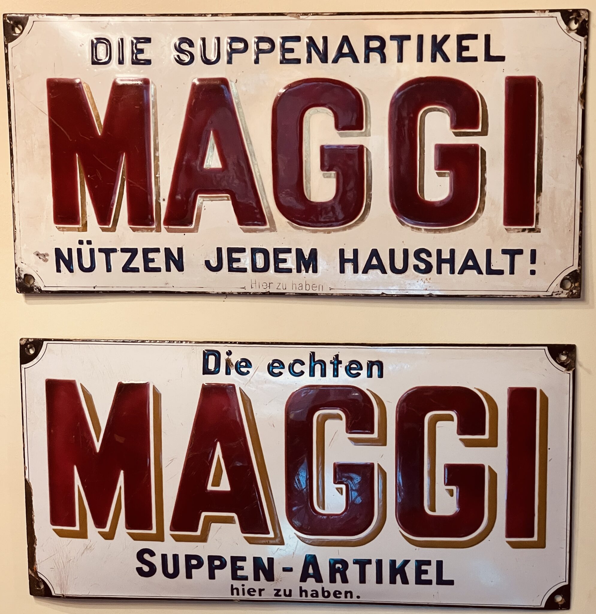 Alte Reklame - Julius Maggi und die Würze, die die Welt eroberte ...