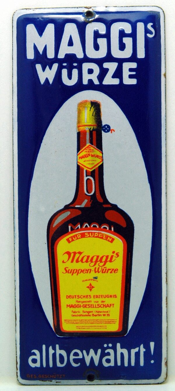 Alte Reklame - Julius Maggi und die Würze, die die Welt eroberte ...